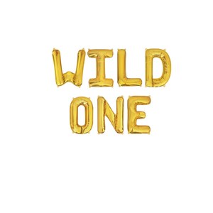 Wild One Balloons Wild One Balloon Letters Wild One Balloon Banner ...