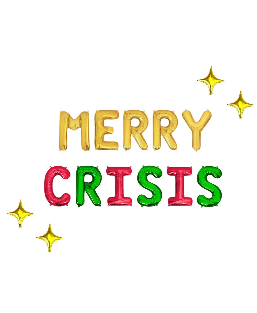 Merry Crisis Letter Balloon Kit Christmas Party Decorations Christmas ...