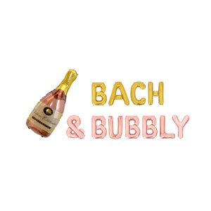 Bach & Bubbly Letter Balloon Kit Bachelorette Party Balloon Banner ...