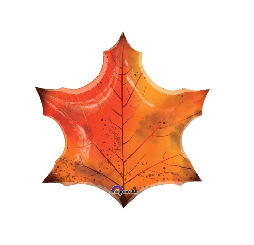 Leaf Balloon (25 Inches) Fall Party Decorations Leaf Decor Fall Bridal ...