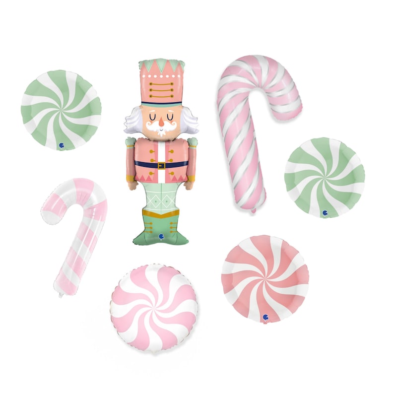Pastel Nutcracker Balloon Candy Swirl Balloons Land of the Sweets Sugar ...