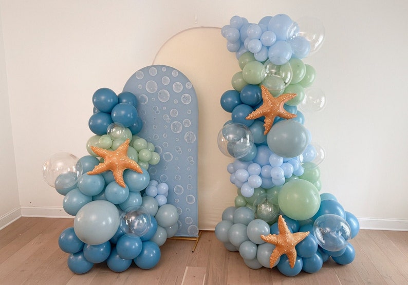 Ocean Balloon Arch Oneder Under the Sea Birthday Party Decorations Baby ...
