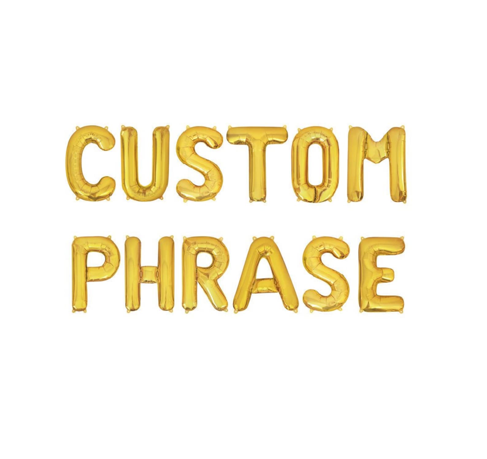 Custom Balloon Letters Balloon Phrase Gold Letter Balloons - Etsy