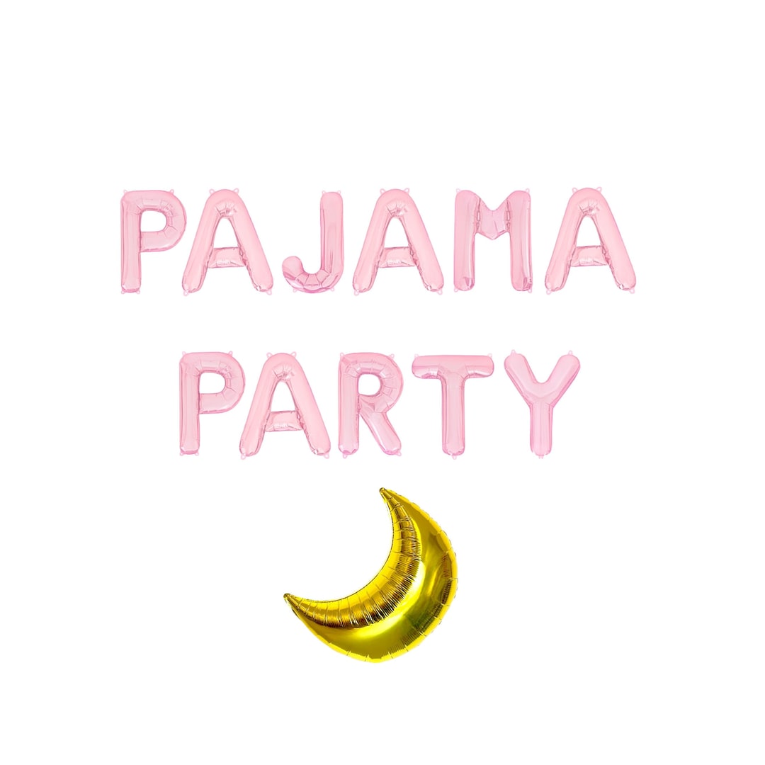 Pajama Party Letter Balloon Kit Bachelorette Party Decorations ...
