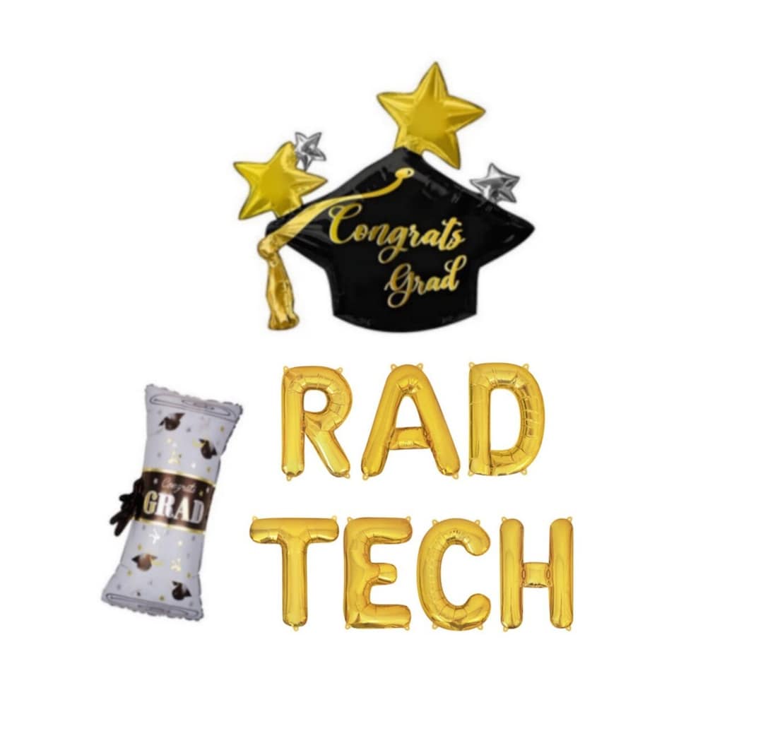 Rad Tech Balloon Banner Graduation Party Decorations Grad Party Decor ...