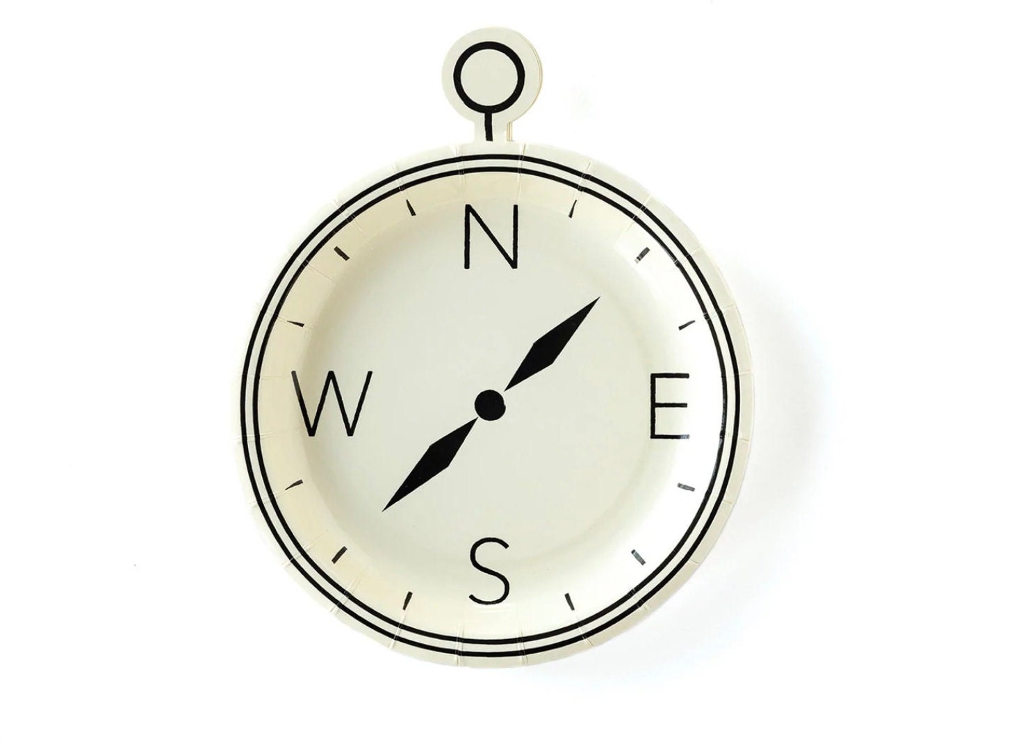 Happy Camper Mountain Compass Paper Plates Outdoor Birthday - Etsy