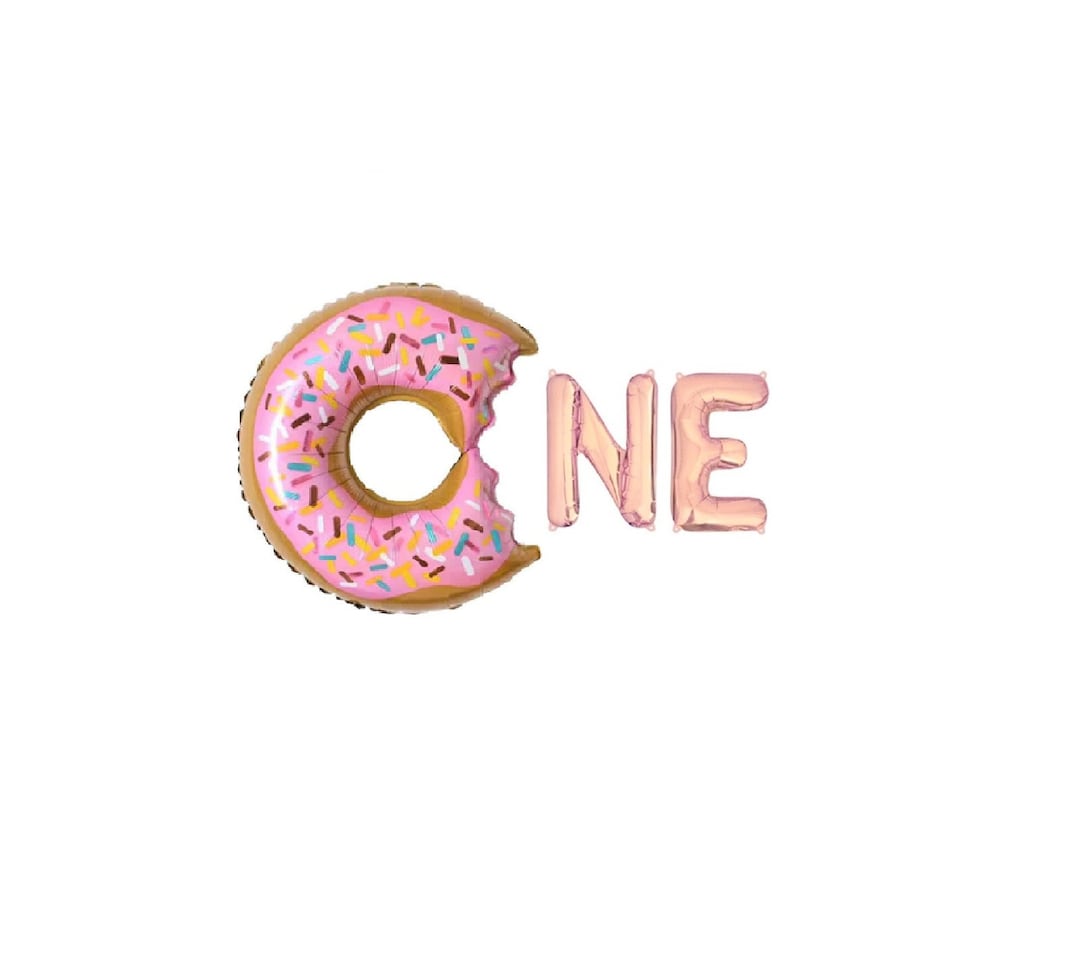 Donut One Balloons Donut Birthday Decor First Birthday Party - Etsy