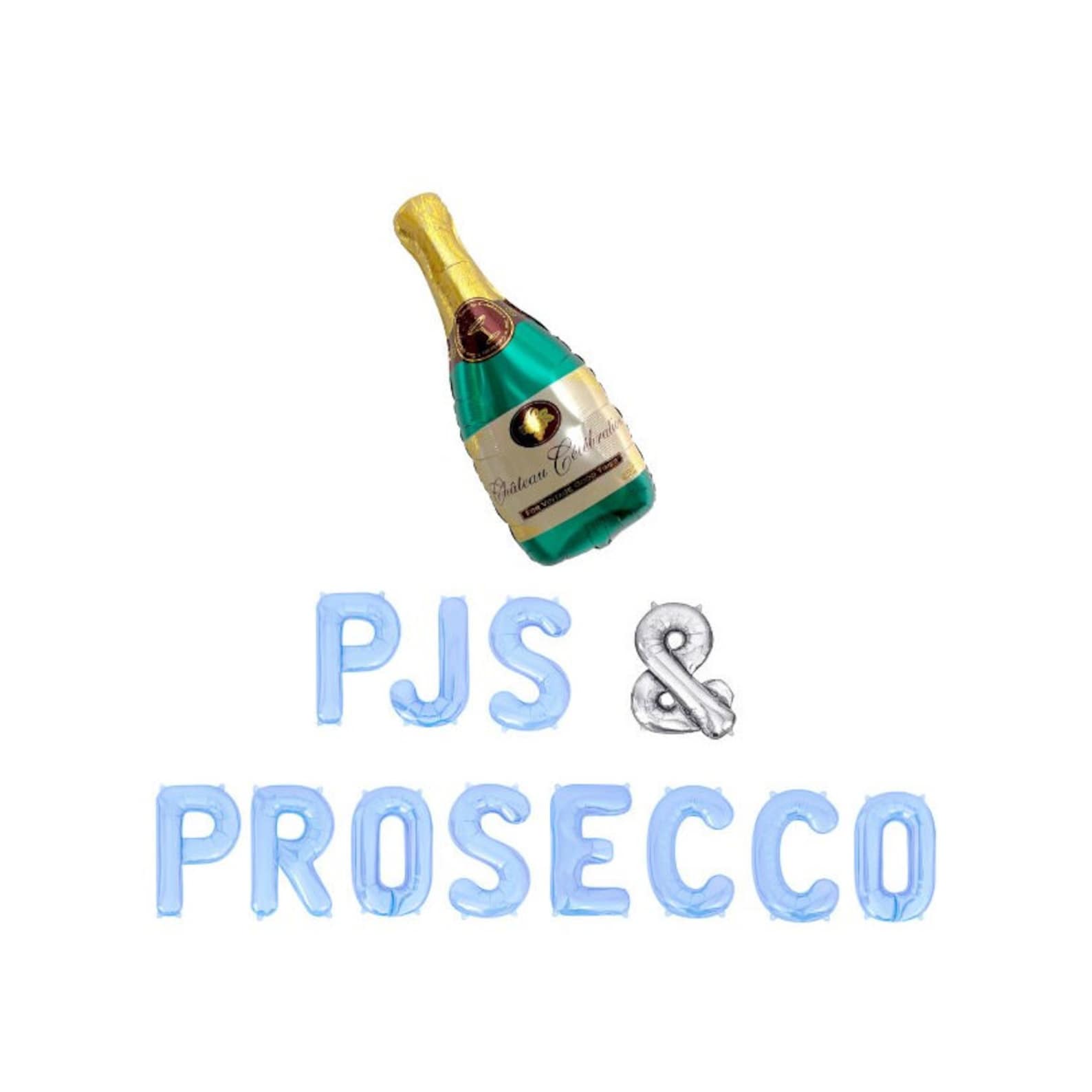 Pjs & Prosecco Letter Balloon Kit Birthday Party Balloon Banner ...
