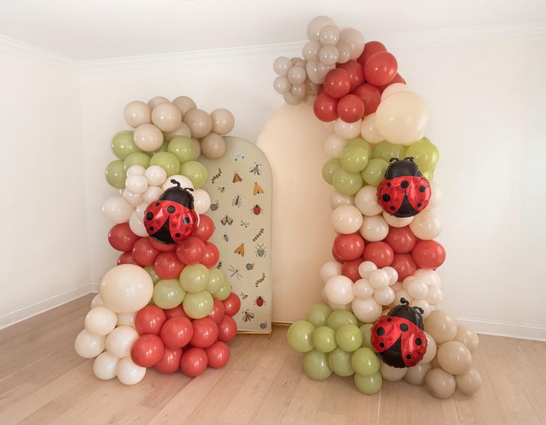 Ladybug Balloon Garland Balloon Arch Ladybug Birthday Party Decorations ...