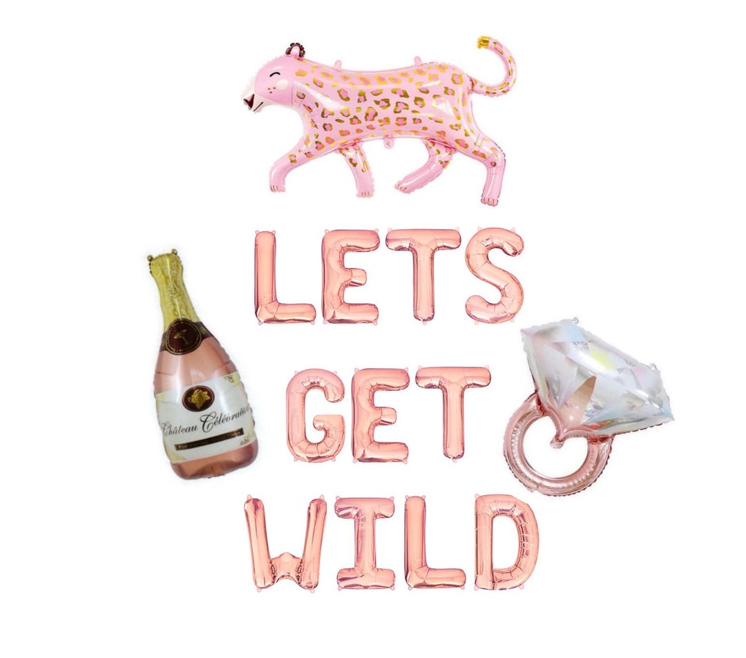 Lets Get Wild Bachelorette Party Decor Wild Bachelorette Balloons Wild ...