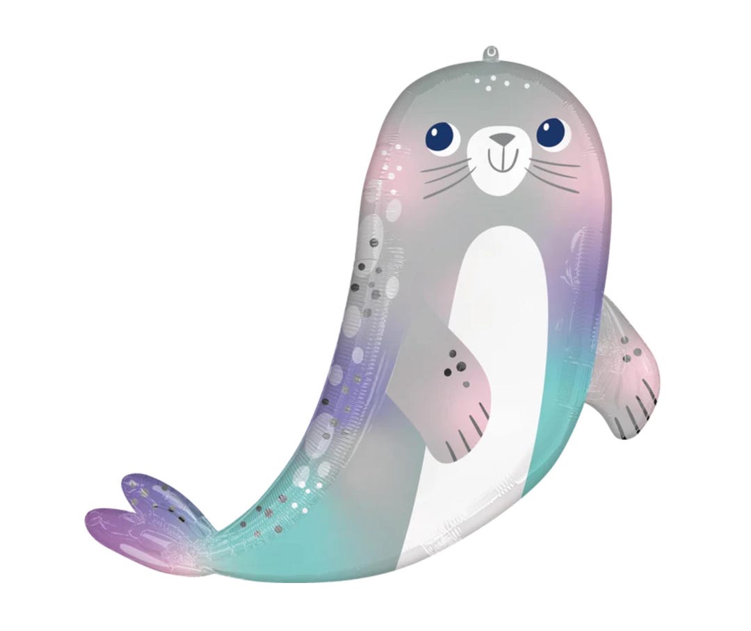 Seal Balloon Seal Birthday Party Decorations Seal Balloons Ocean ...
