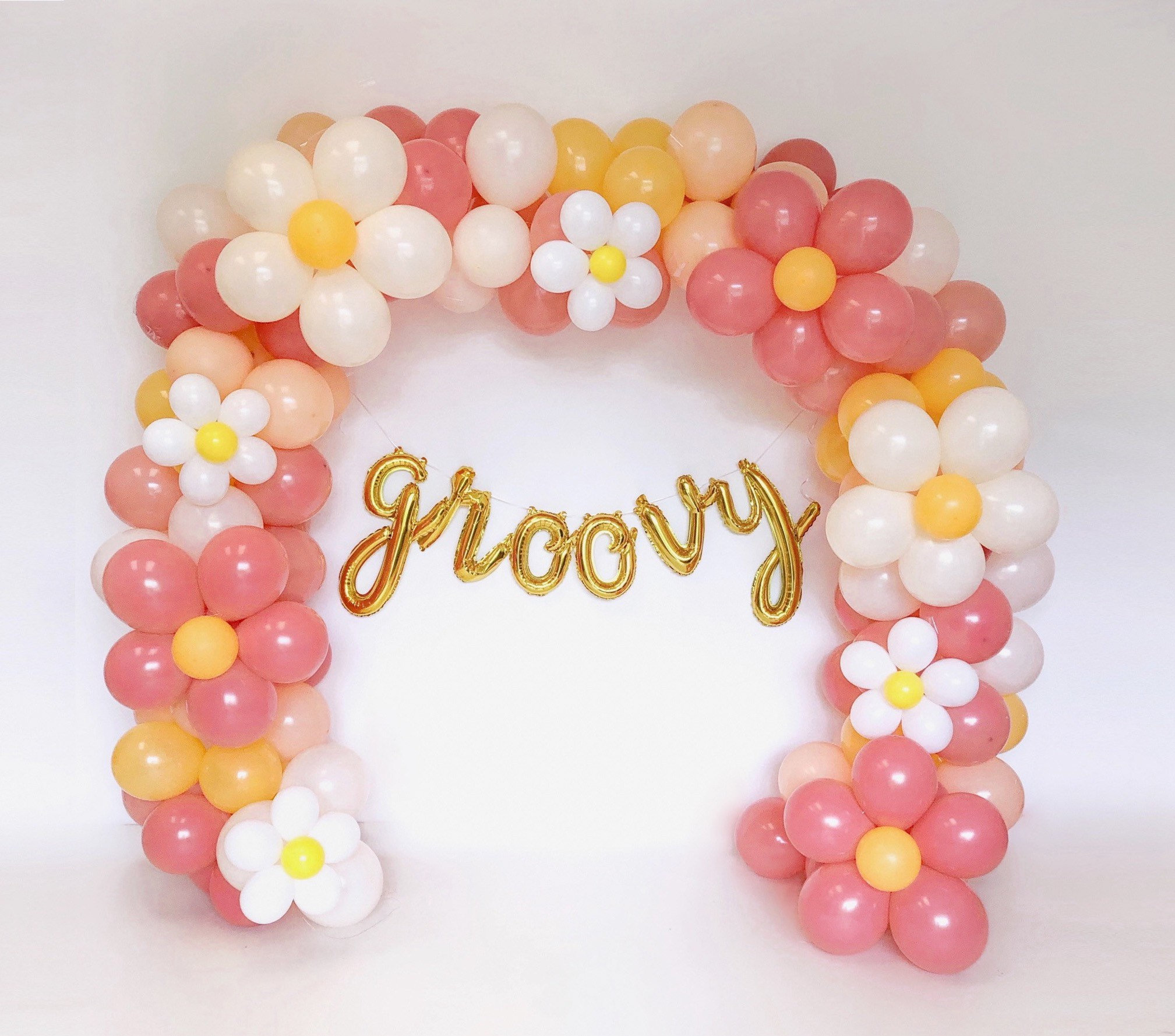 Groovy Birthday Balloon Garland Kit Two Groovy Birthday 60s - Etsy