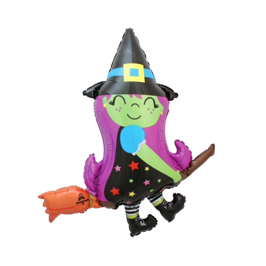 Witch Balloon Halloween Baby Shower Weve Created a Monster Decorations ...