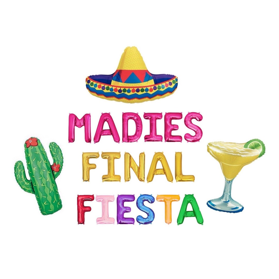 Final Fiesta Balloons Final Fiesta Bachelorette Party Decor ...