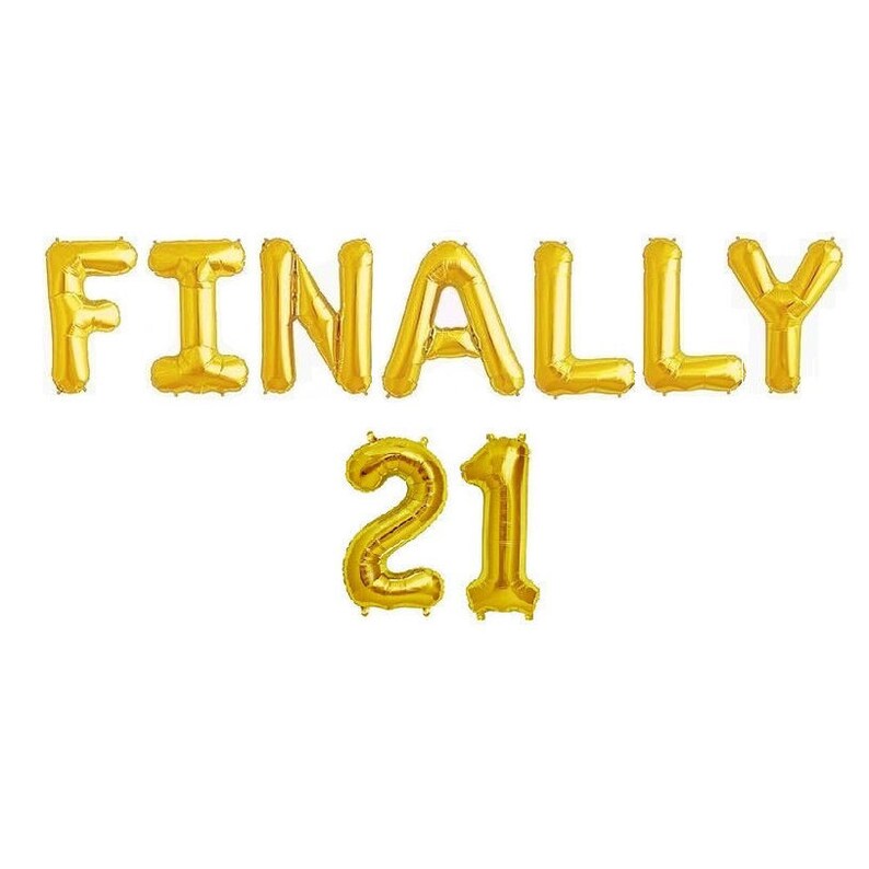 Finally 21 Balloons 21st Birthday Balloons 21st Birthday Decorations ...