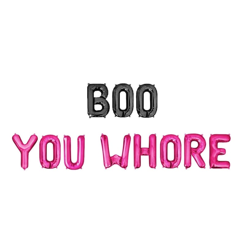 Boo You Whore - Etsy