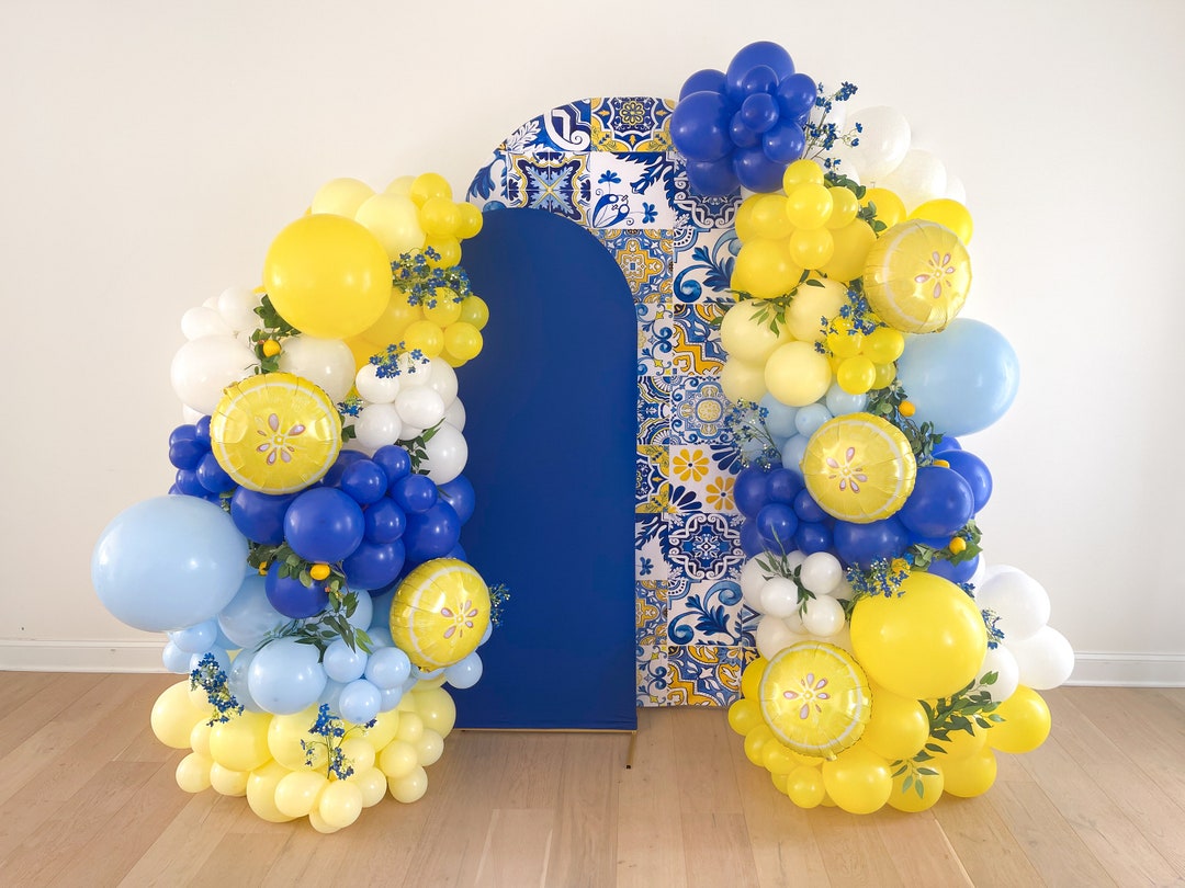 Amalfi Coast Bridal Shower Decorations Italy Balloon Arch Lemon Baby ...