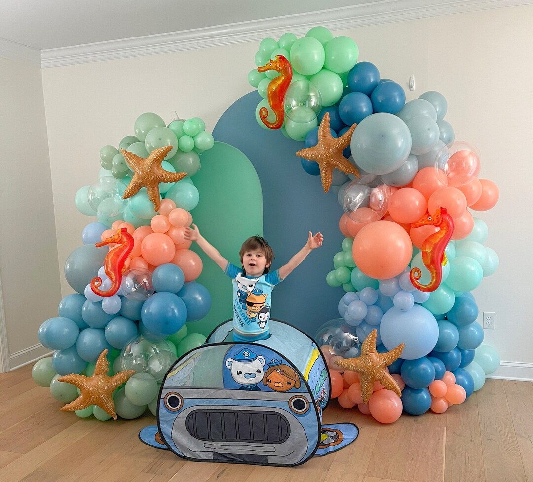 Ocean Balloon Arch Kit Under the Sea Birthday Party Decorations Kids ...
