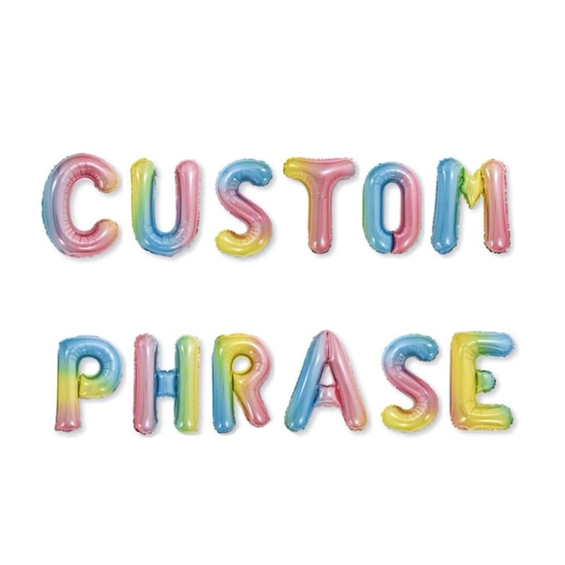 Rainbow Letters - Etsy