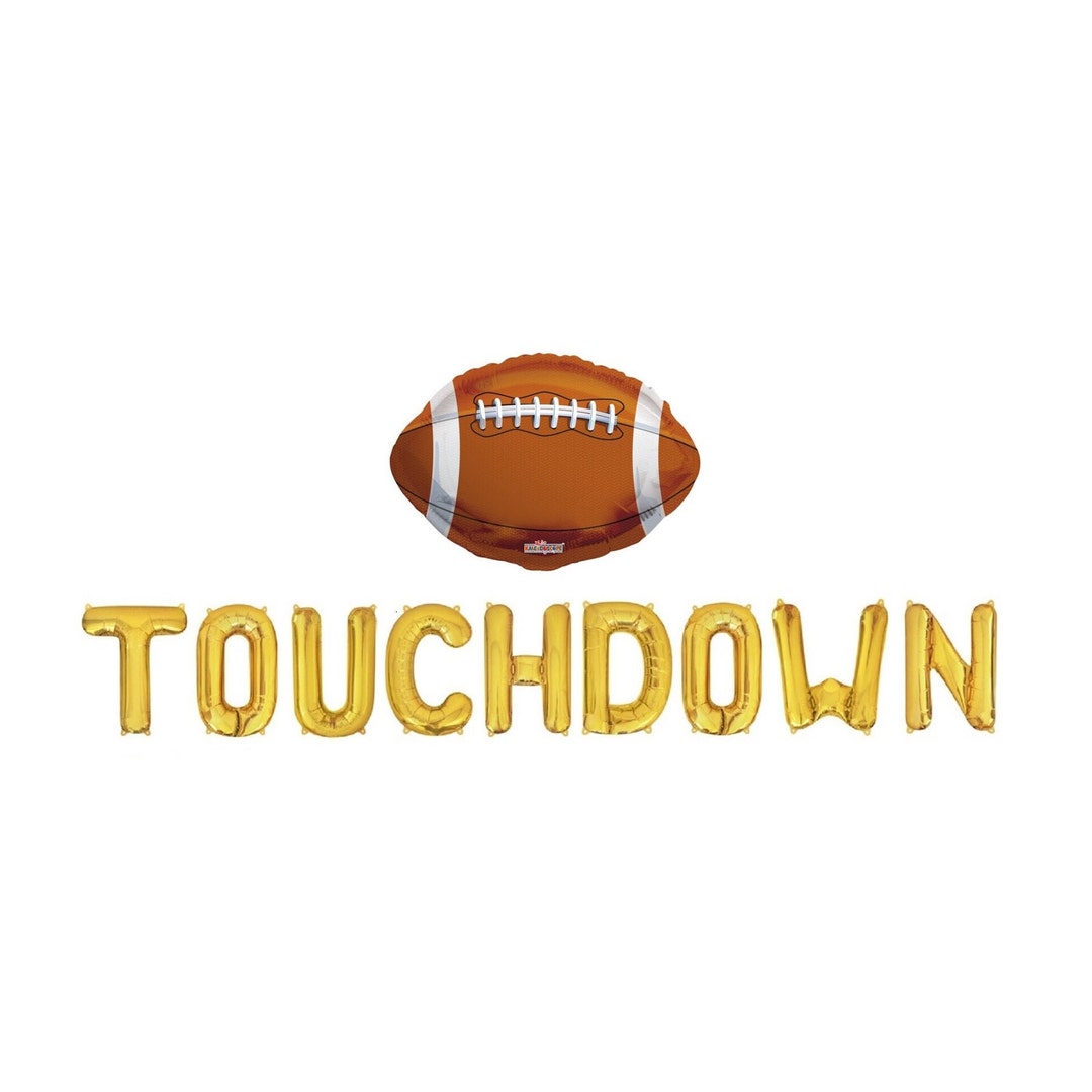 Touchdown Balloon Banner Football Balloons Superbowl Party Balloons ...
