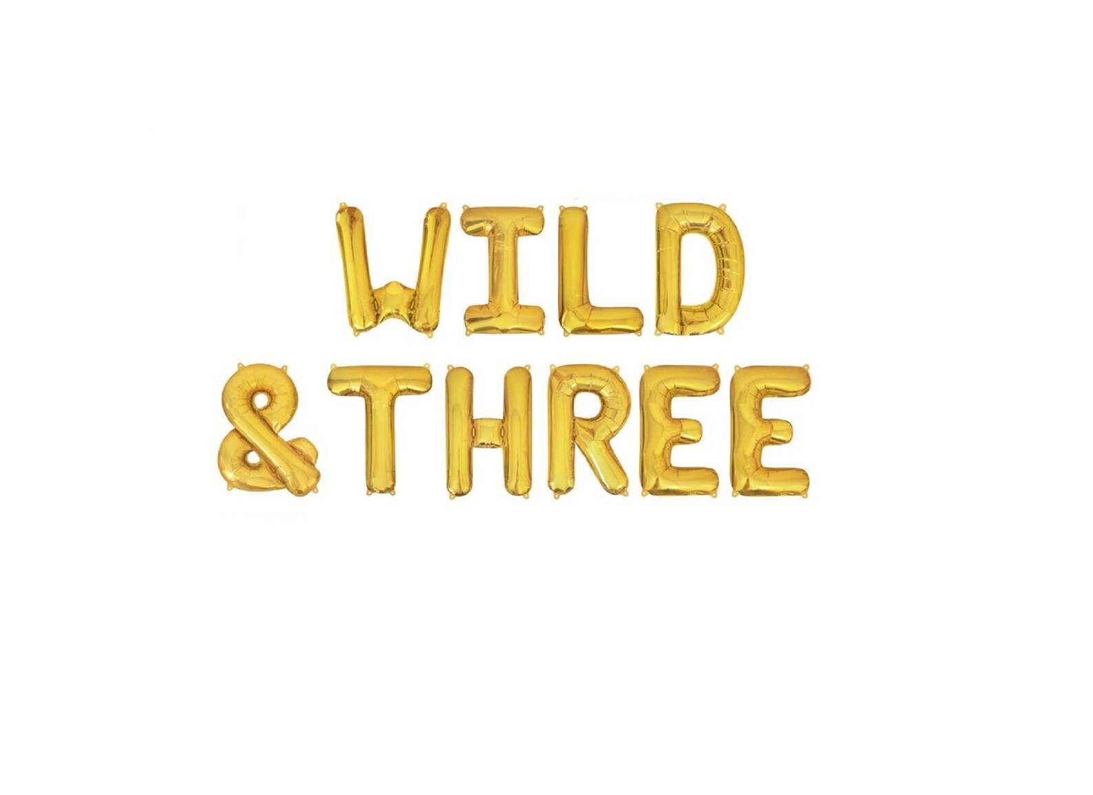 Wild and Three Balloons Wild and Three Decorations Young Wild - Etsy