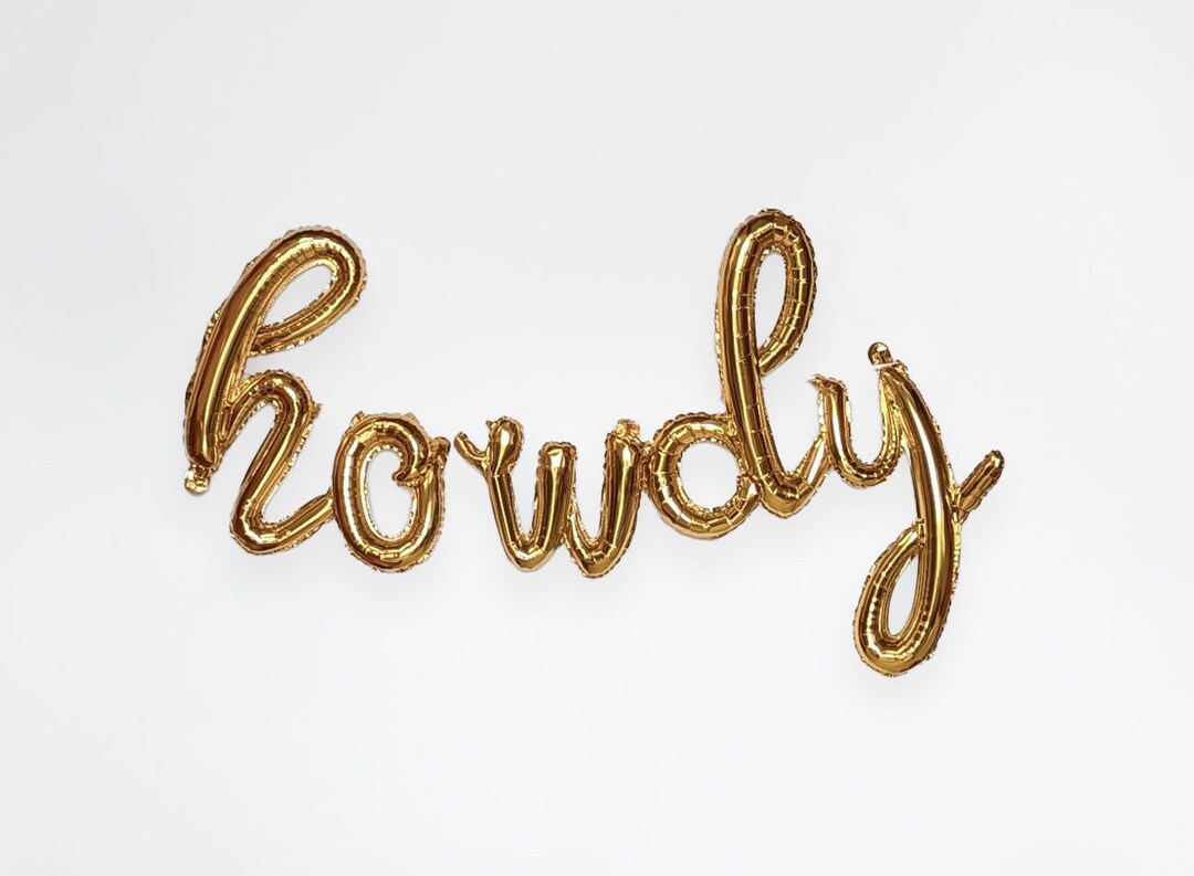 Howdy Balloon Banner Cowgirl Bachelorette Party Decorations Western ...