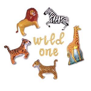 Wild One Balloons Jungle Themed First Birthday Safari Themed First ...