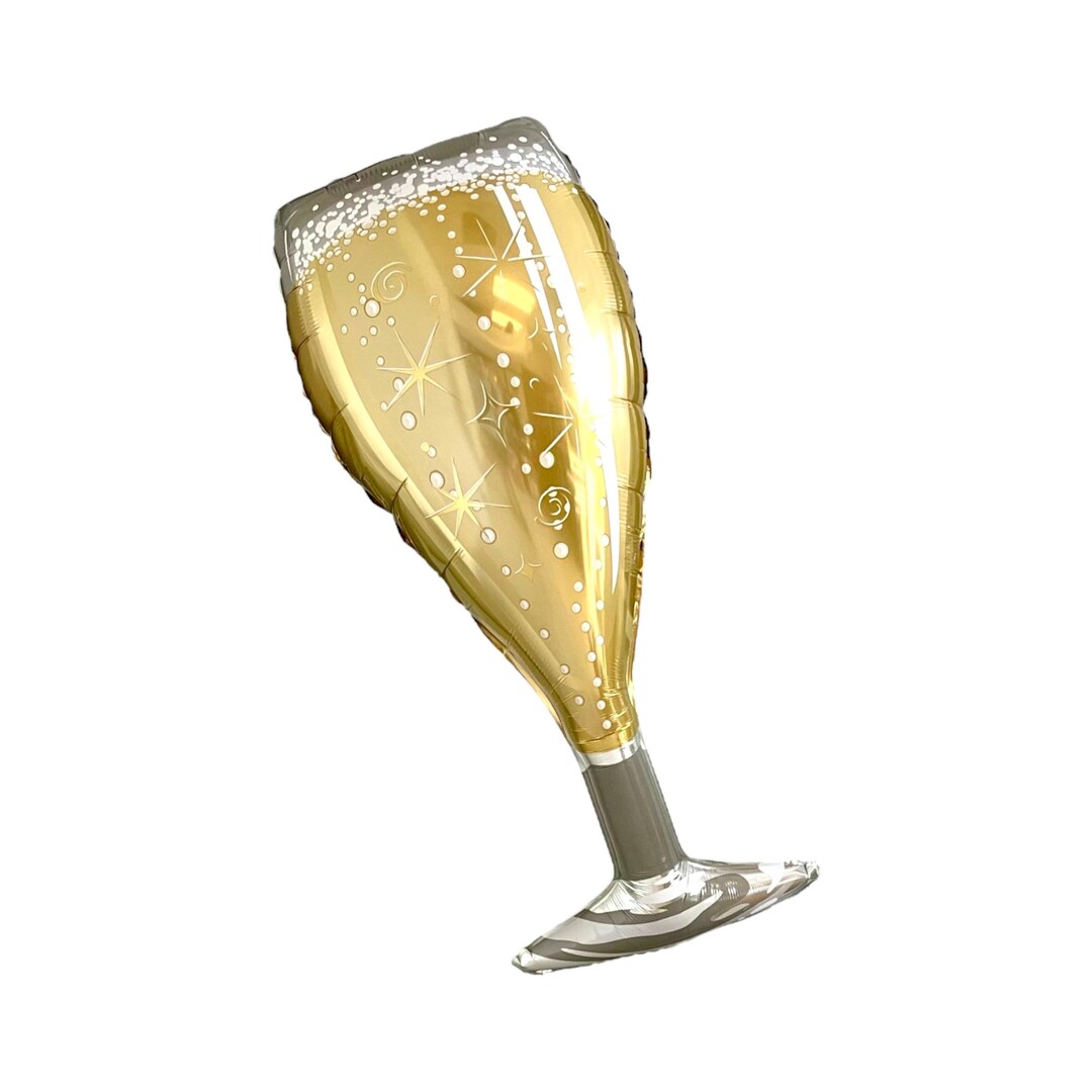 Champagne Glass Balloon Champagne Glass Decorations Champagne Balloons ...