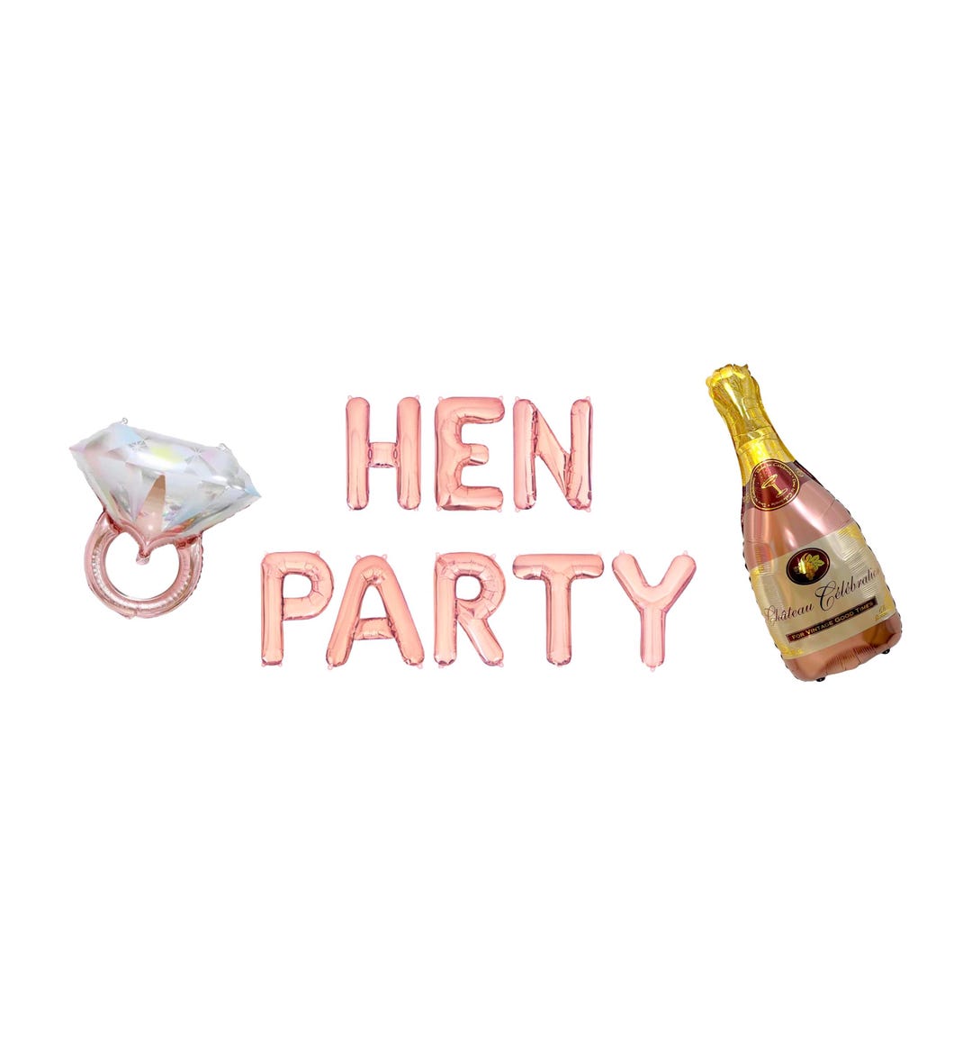 Hen Party Letter Balloon Kit Bachelorette Party Decorations ...