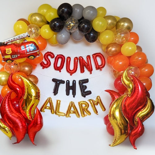 Fire Truck Birthday Party Decorations Firefighter Balloon - Etsy