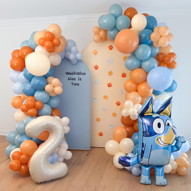 Bluey 1 Birthday Balloons - Etsy
