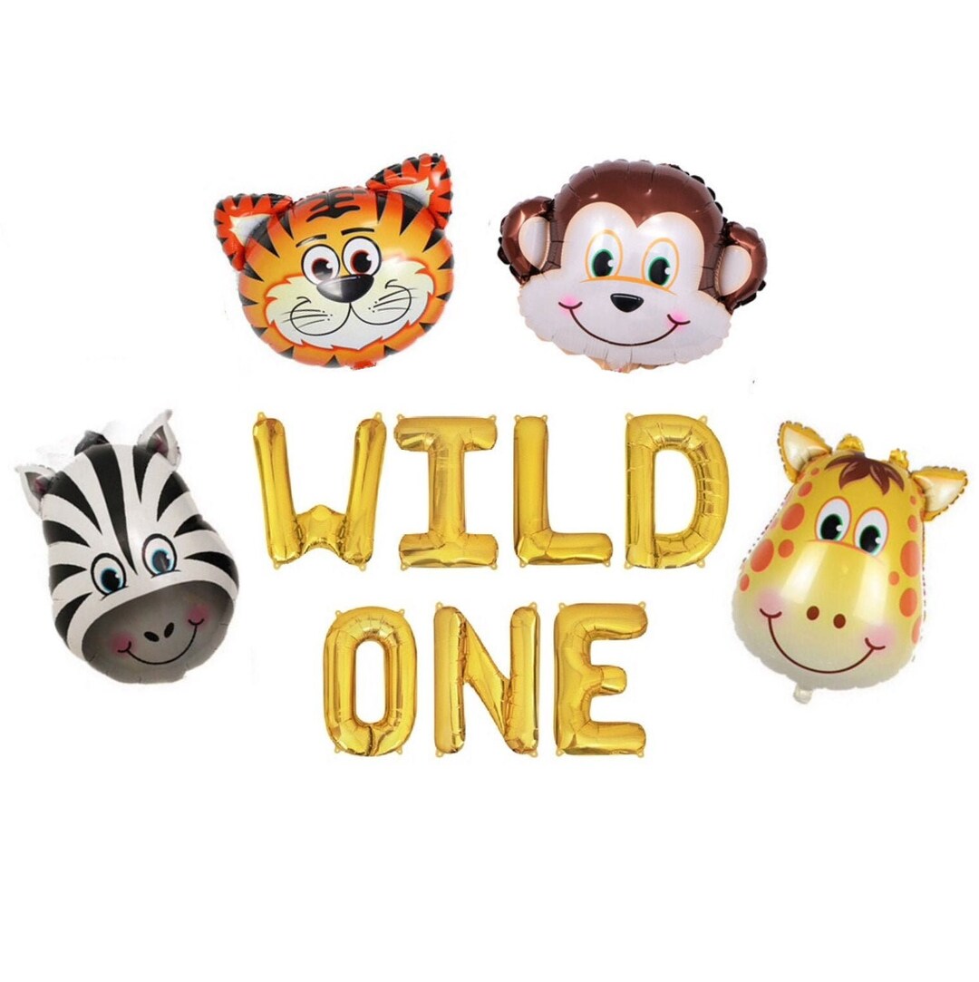 Wild One Balloons Wild One Balloon Letters Wild One Balloon Banner ...