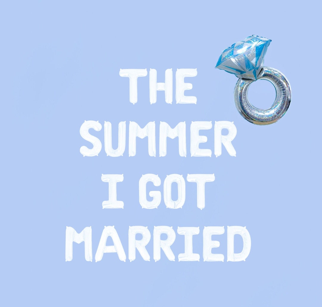 The Summer I Got Married Letter Balloon Kit Bachelorette Party Balloon ...