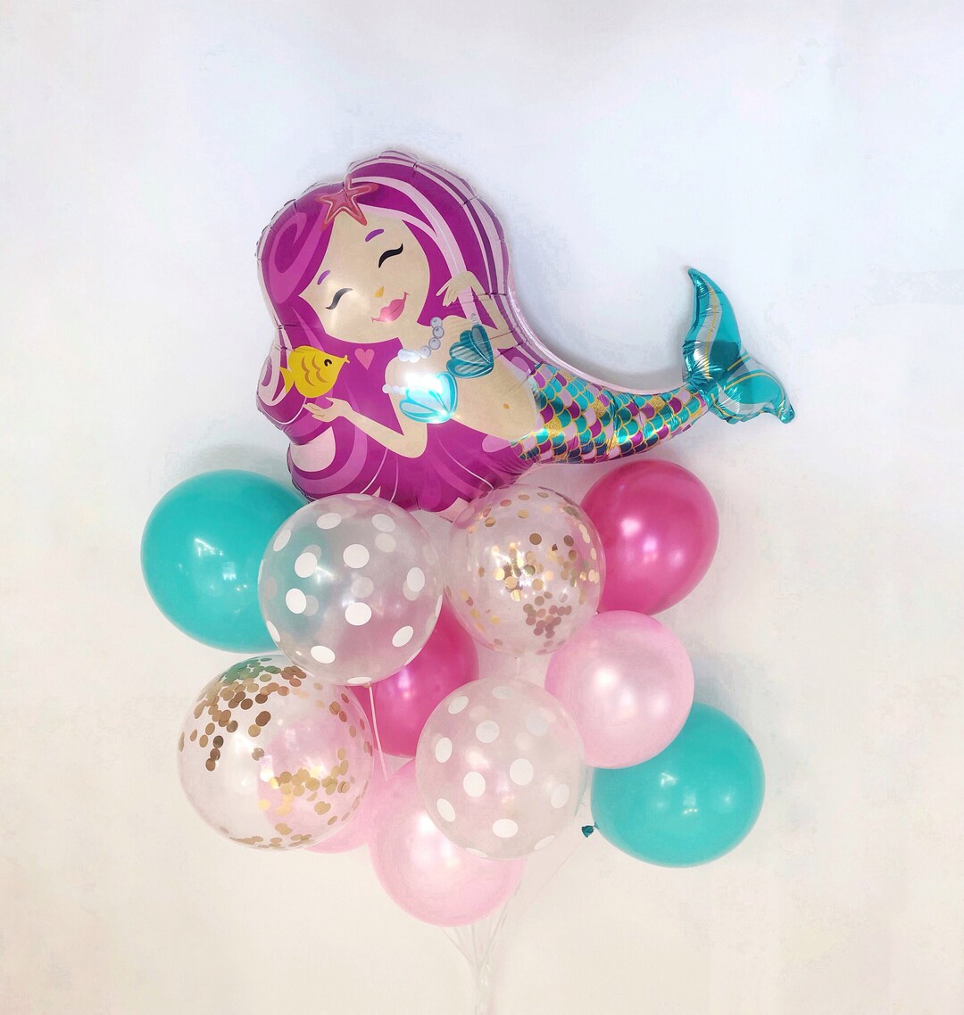Mermaid Balloons Mermaid Birthday Balloons Mermaid Kids Birthday Party ...