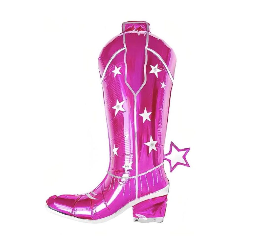Pink Cowgirl Boots Balloons Pink Cowboy Boots Boot Balloons Nash Bash ...