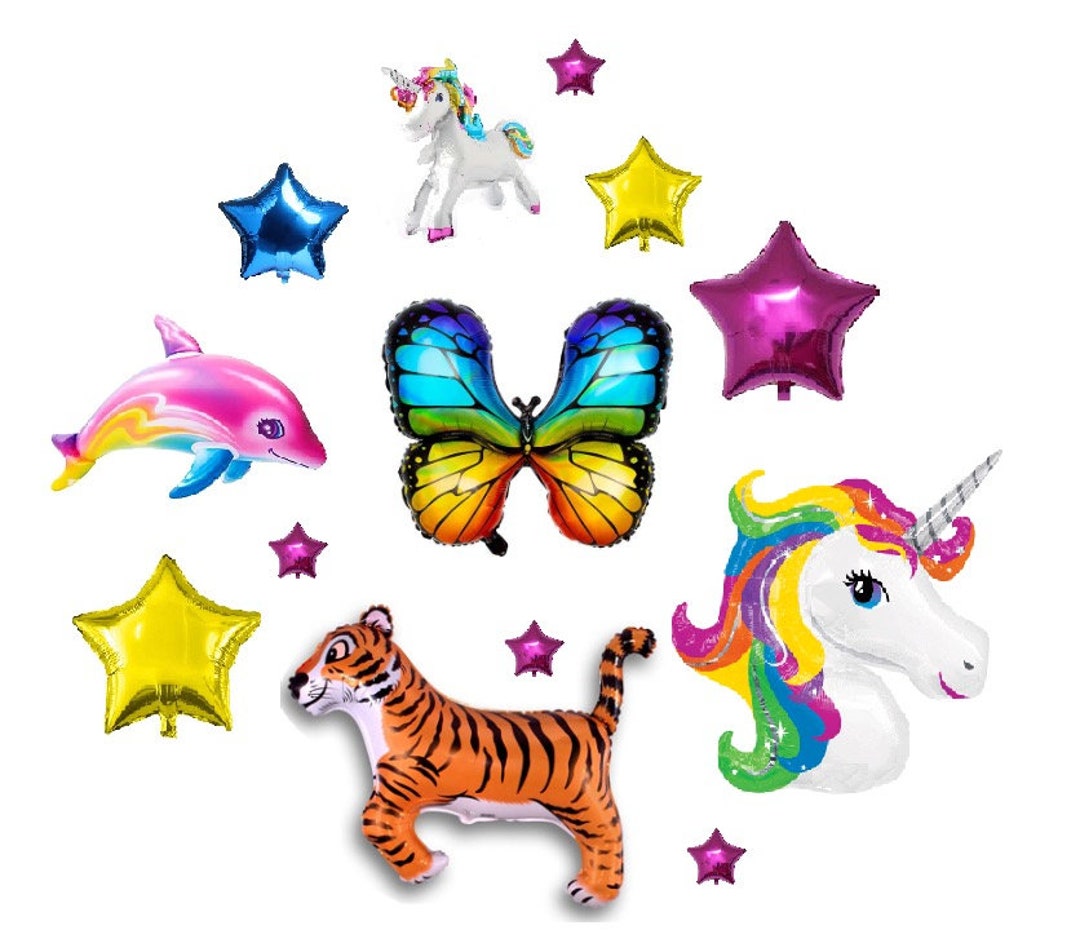 90s Rainbow Birthday Balloons and Inflatable Rainbow Balloon Set ...