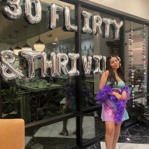 30 Flirty & Thriving Balloon Banner 30th Birthday Party Balloon Decor ...