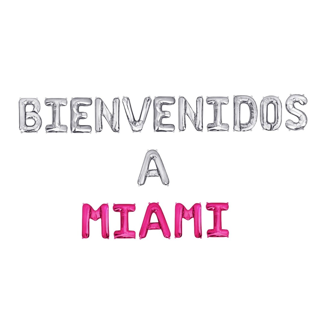 Miami Bachelorette Party Decor Balloons Miami Birthday Florida ...