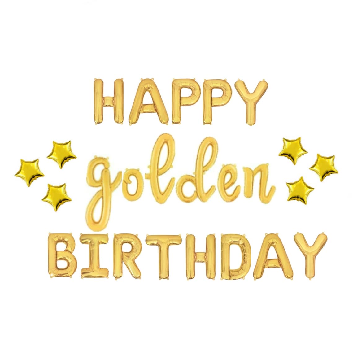 Golden Birthday Balloons Golden Birthday Party Decor Golden - Etsy