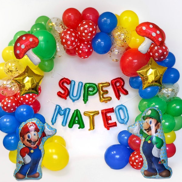 Mario Balloons - Etsy