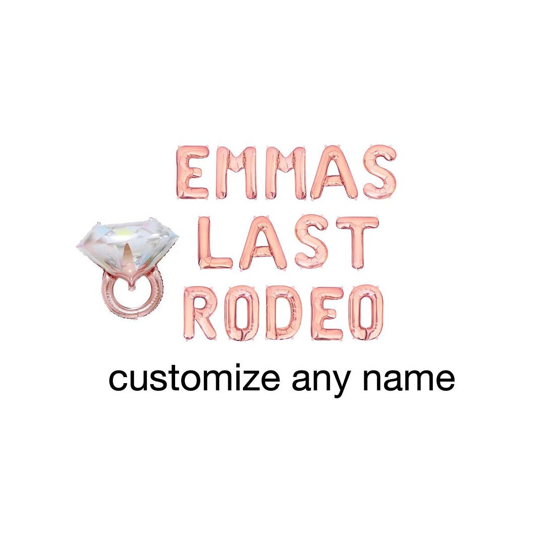 Last Rodeo Balloon Banner Last Rodeo Bachelorette Nashville - Etsy