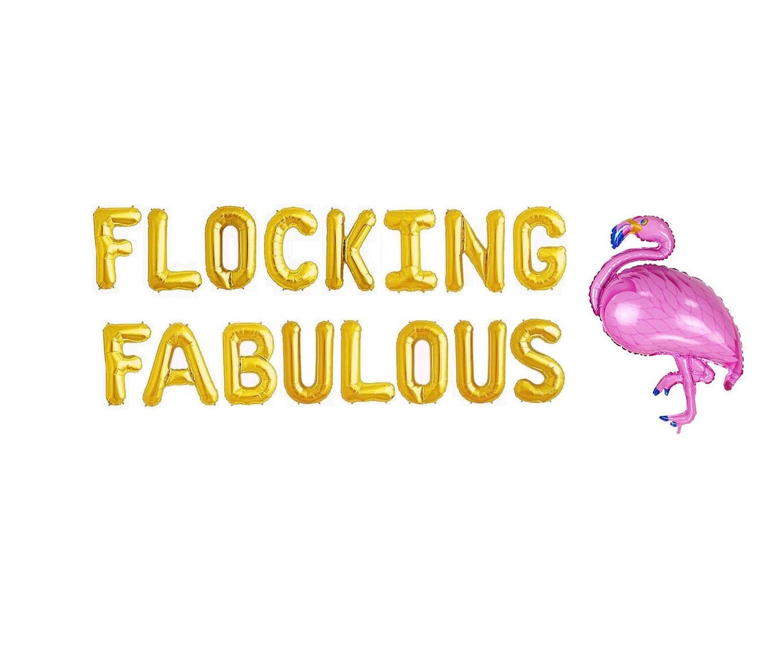 Flocking Fabulous Balloons Lets Flamingle Flamingo Party | Etsy