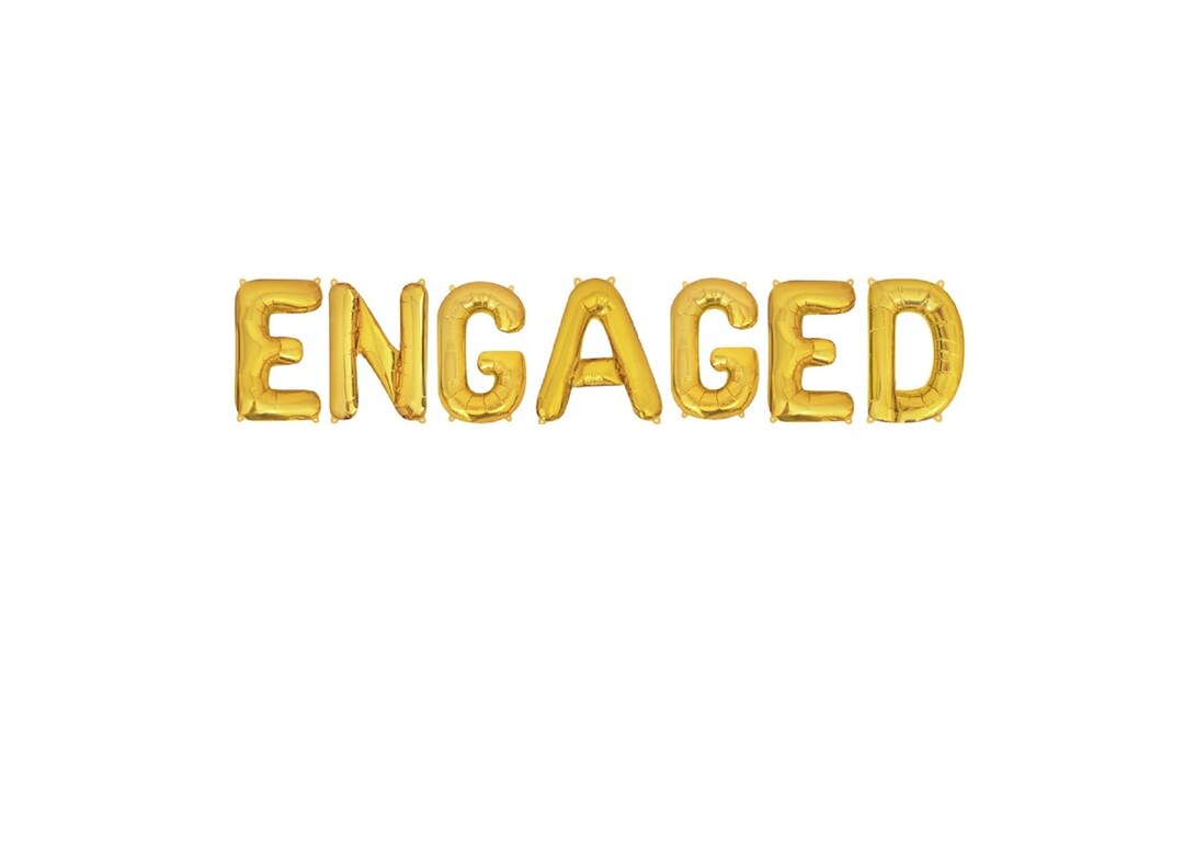 Engaged Balloons Engagement Party Decor Engaged Balloons - Etsy