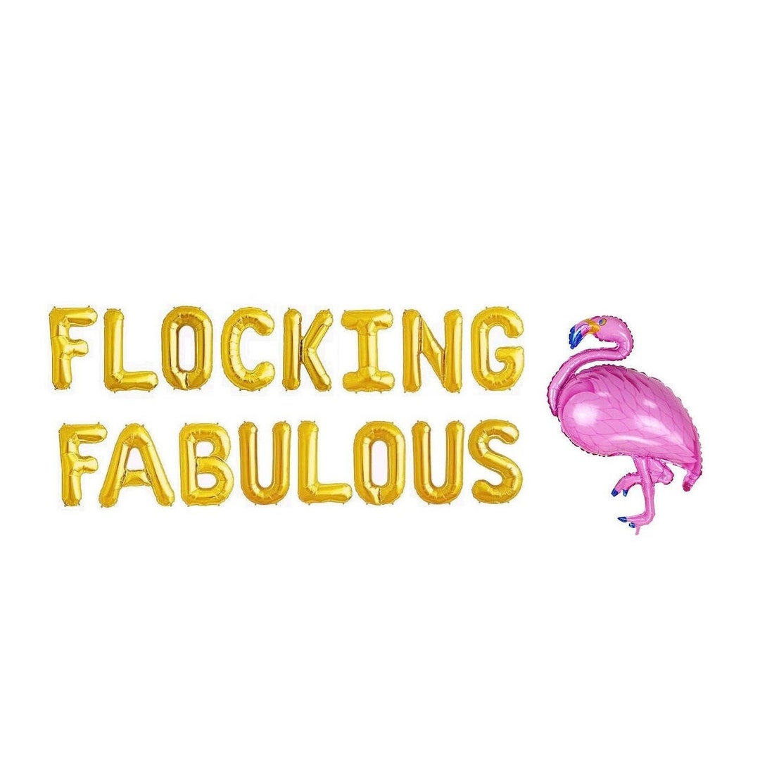 Flocking Fabulous Balloons Lets Flamingle Flamingo Party Decorations ...