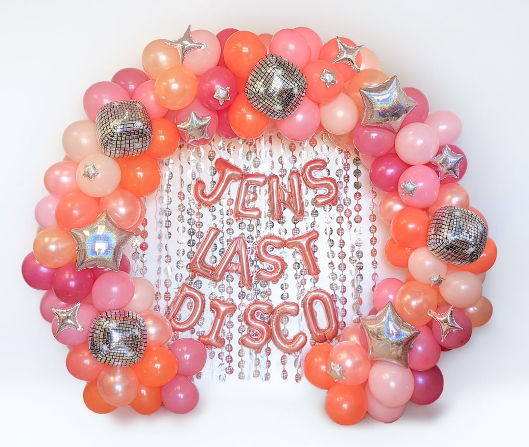 Last Disco Bachelorette Balloon Garland Retro Bachelorette Balloon Arch ...