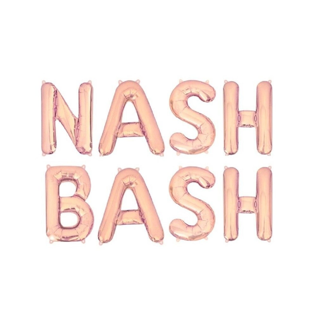 Nash Bash Balloons Nash Bash Balloon Letters Nashville Bachelorette ...