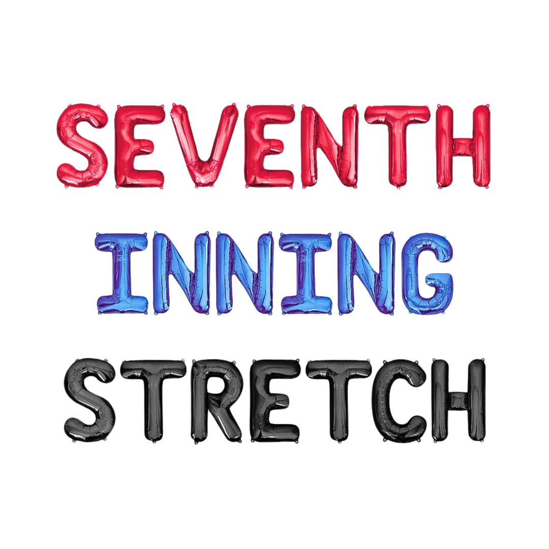 Seventh Inning Stretch Letter Balloon Kit 7th Birthday Party Balloon ...