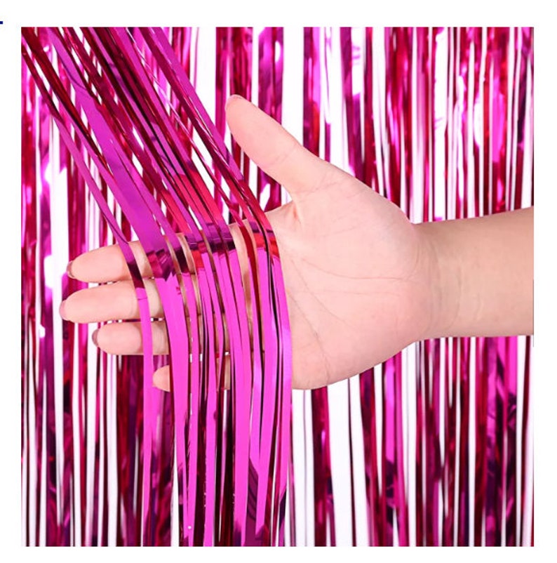 Fringe Backdrop 3 Feet Wide Fringe Curtain Hot Pink, Blue, Purple ...
