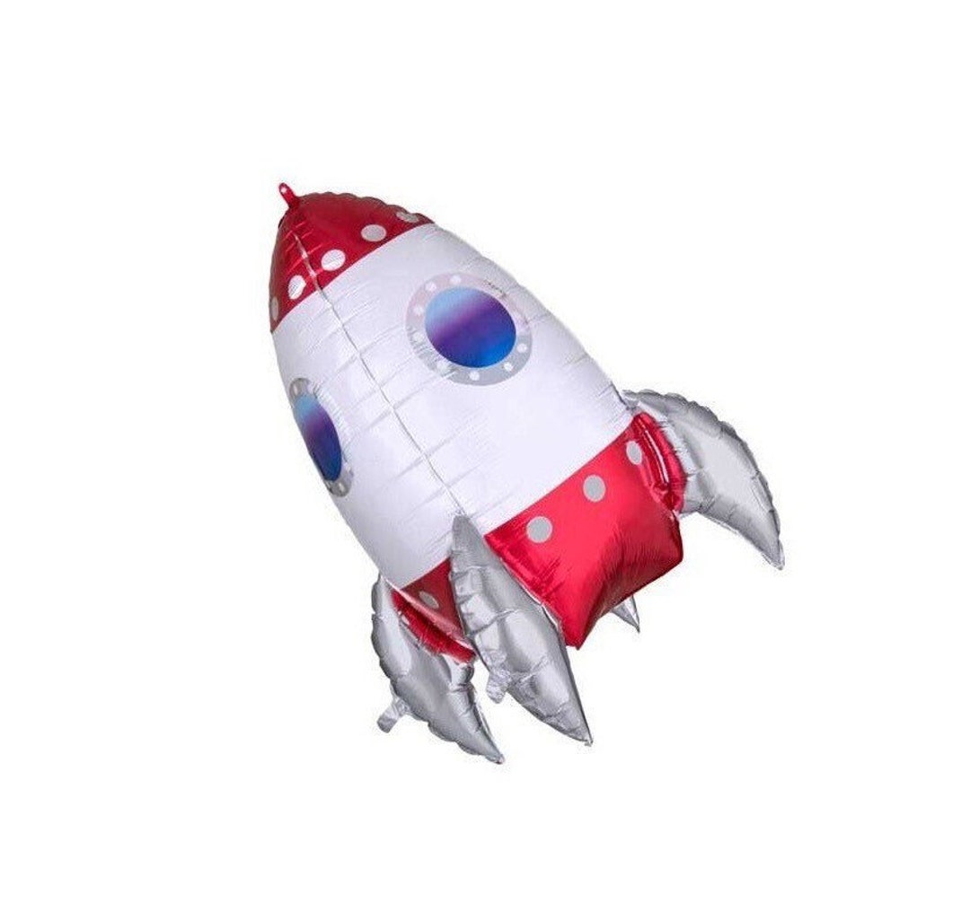 3D 29 in Rocket Ship Balloon Space Birthday Party Decoration Galaxy ...