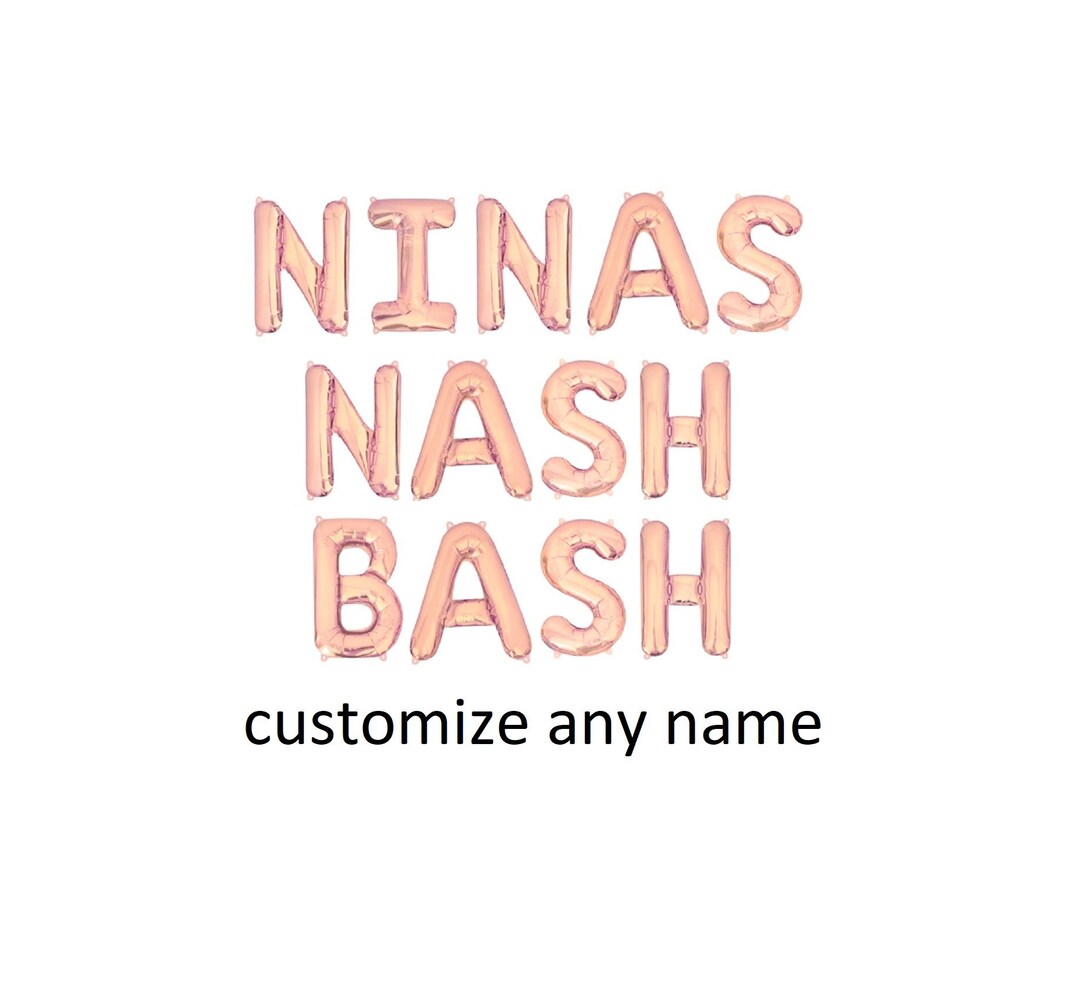 Nash Bash Balloons Nash Bash Balloon Letters Nashville Bachelorette ...
